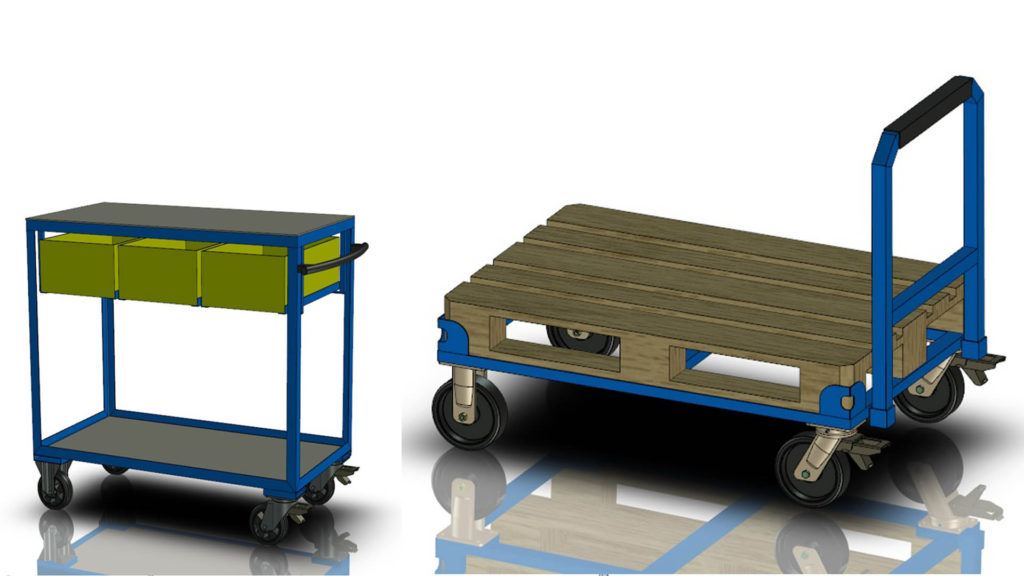 Trolleys – Rol-Pas – production lines, machines and workstands